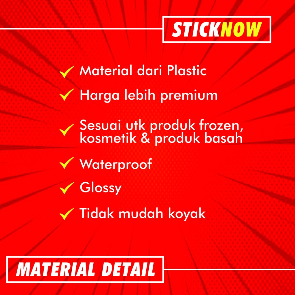 Sticker White PP – STICKNOW