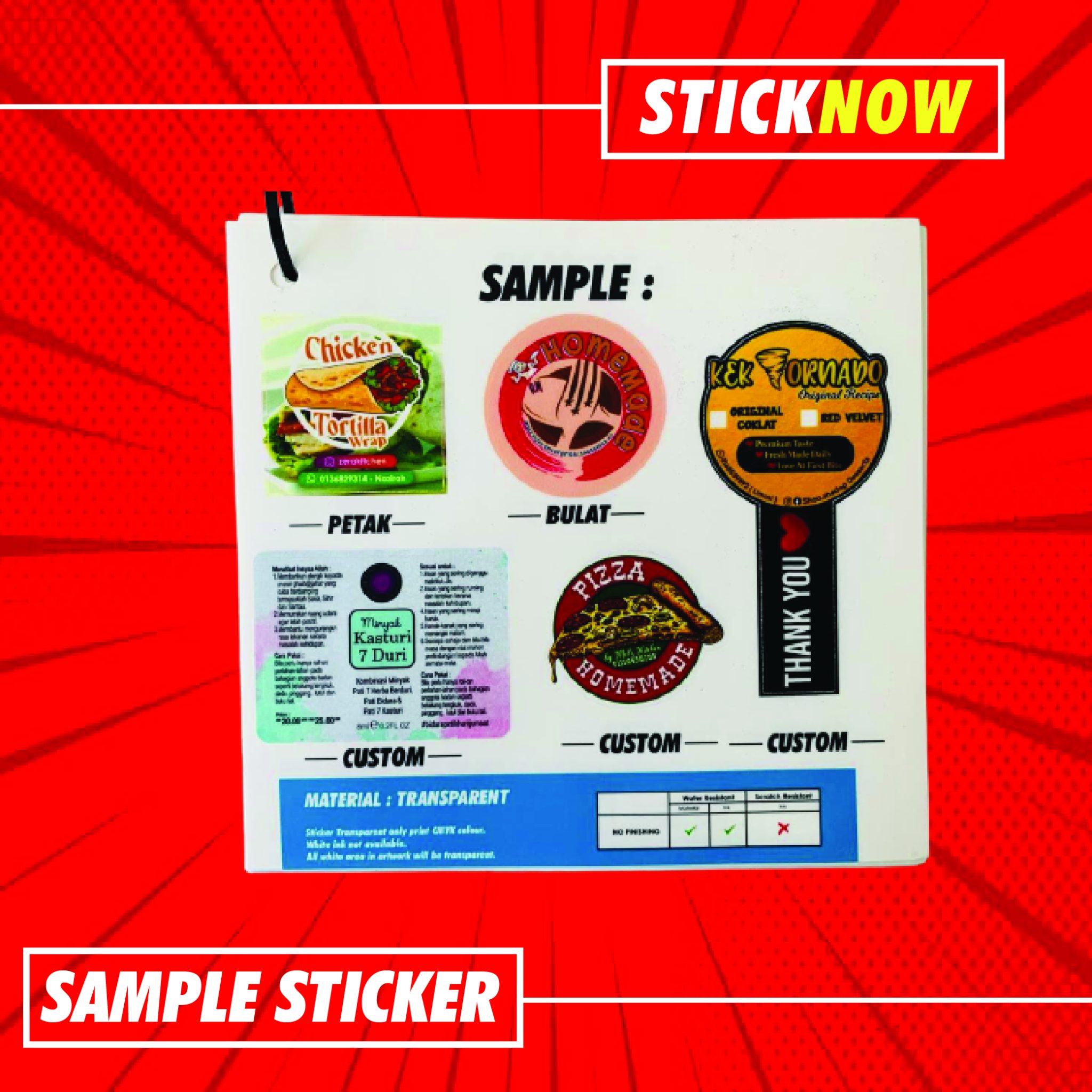 SAMPLE STICKER – STICKNOW