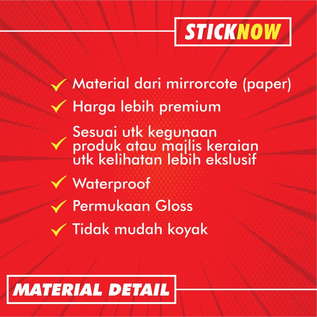 Sticker MCC + Foil – STICKNOW