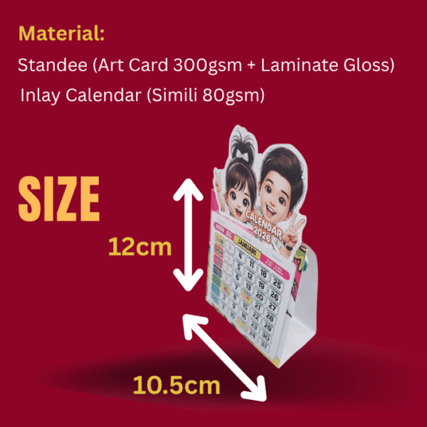KALENDAR STANDEE CUTE – STICKNOW